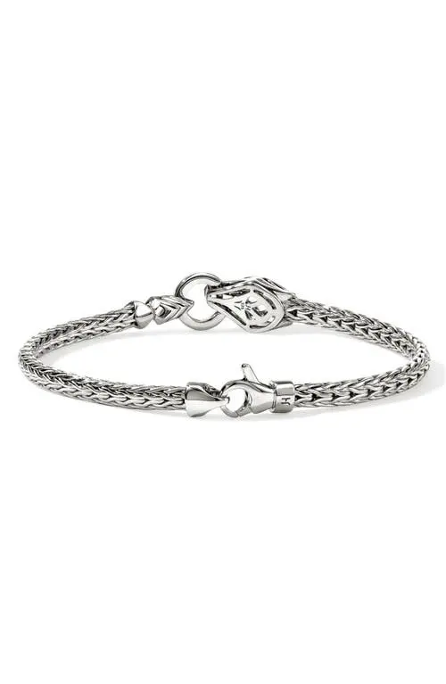 John Hardy Sterling Diamond & Sapphire Naga Bracelet - Silver