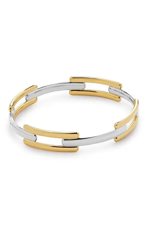 Monica Vinader Two-tone Link Bangle Bracelet - 2 Tone