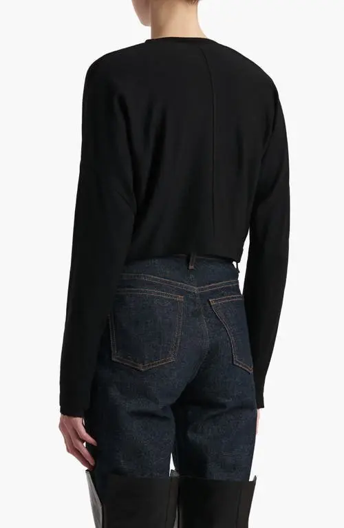 Khaite Finn Wool Blend Cropped Cardigan