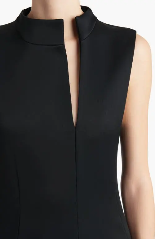 Khaite Lowen Crepe Midi Dress - Black