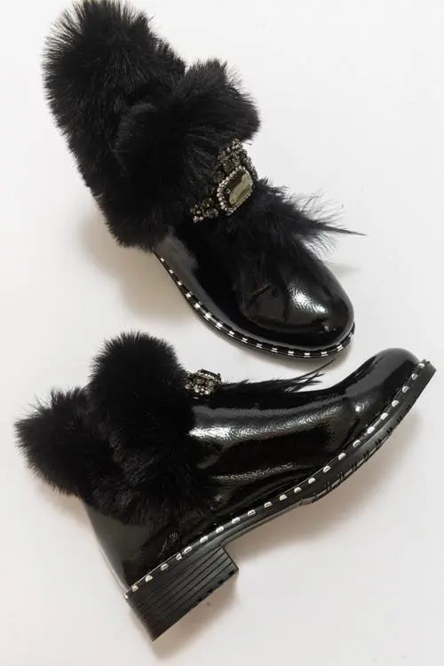 PROLOGUE SHOES Polina Faux-fur Lined Boot