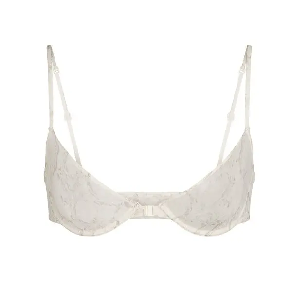 SKIMS Milky Sheer Front Close Bra - Stone Pastel Snake Print