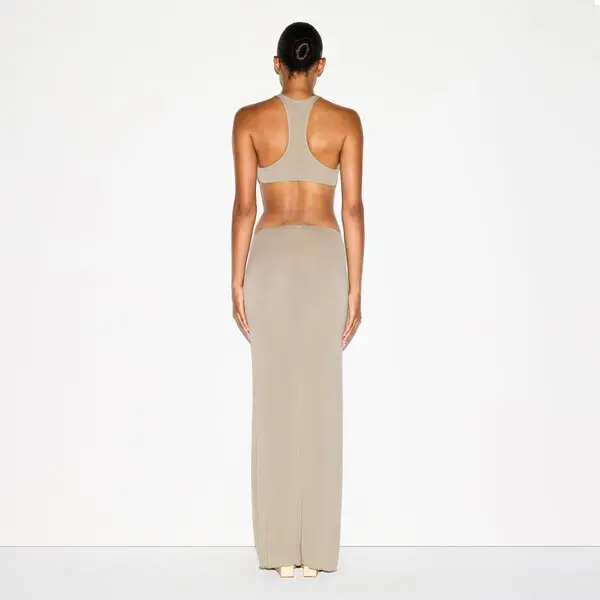 SKIMS Sheer Modal Long Skirt - Dune