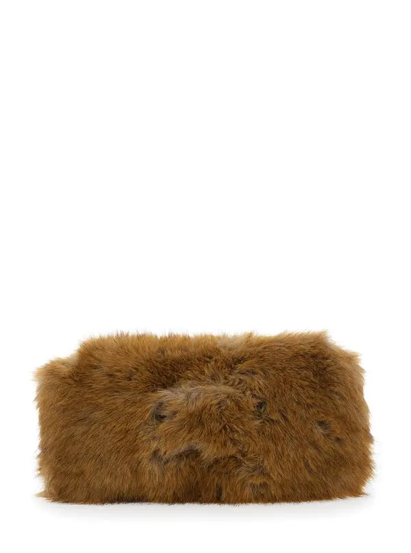 MSGM Faux Fur Clutch