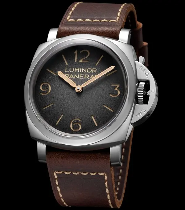 Panerai Stainless Steel Luminor Tre Giorni Strap Watch