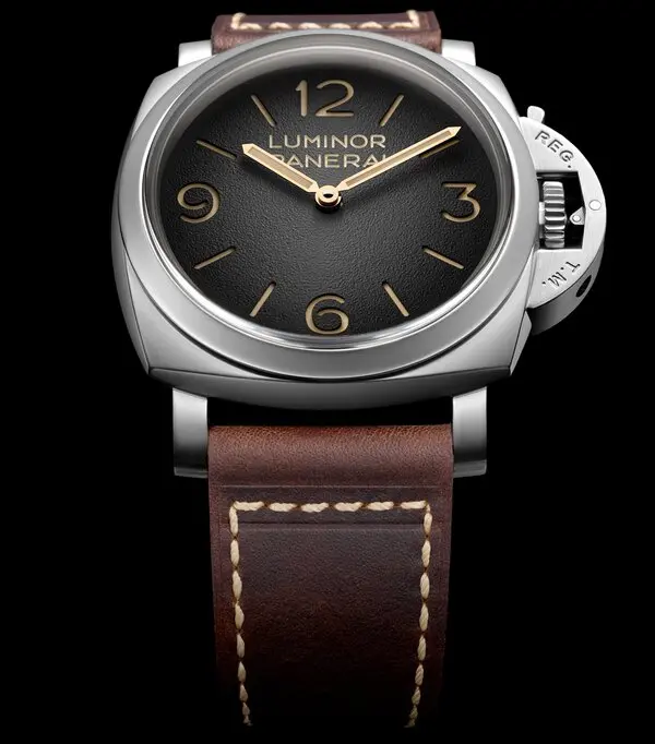 Panerai Stainless Steel Luminor Tre Giorni Strap Watch