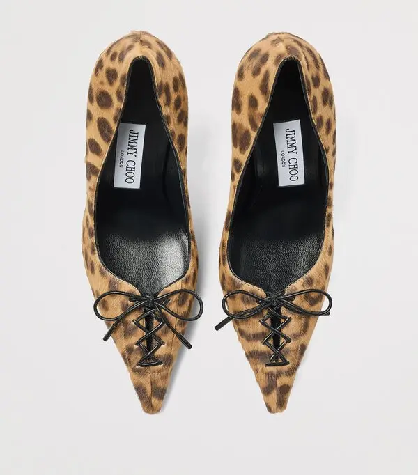 JIMMY CHOO Scarlet 95 Calf Hair Pumps - Neutral