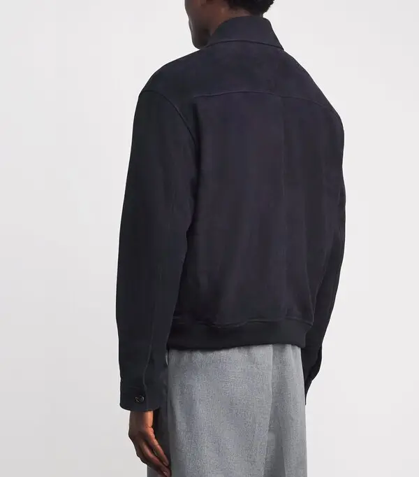 FRAME Suede Bomber Jacket