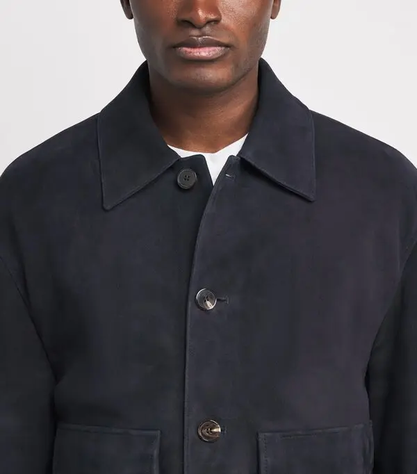 FRAME Suede Bomber Jacket