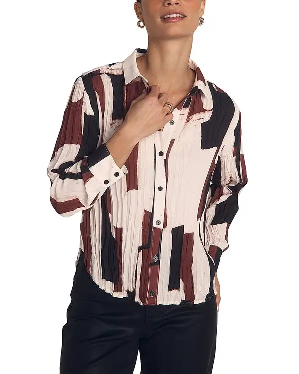 Bella Dahl Pleated Button-down Shirt