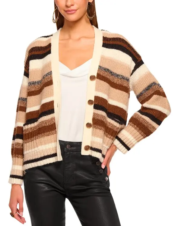 Ramy Brook Caroline Striped Cardigan