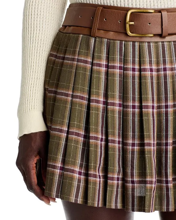 Ramy Brook Derrick Plaid Skirt