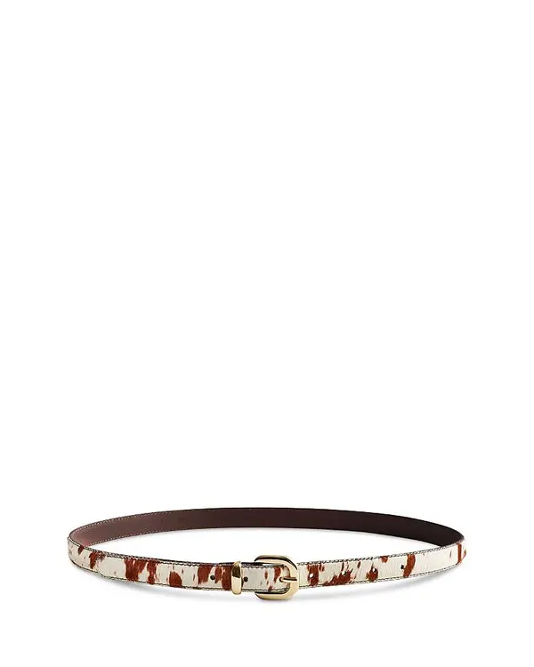 Madewell Silvia Skinny Western Belt - Soft Mahogany Multi