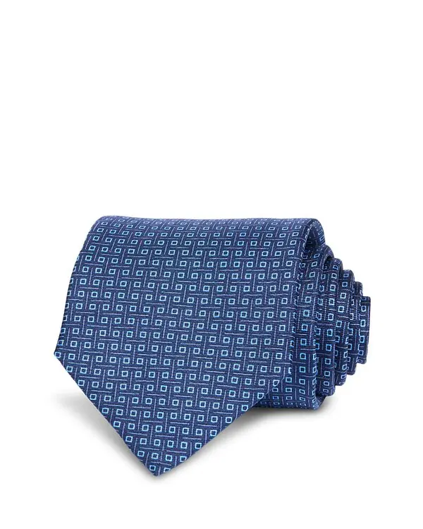 Bloomingdale'S Printed Neck Tie - Navy/ Blue