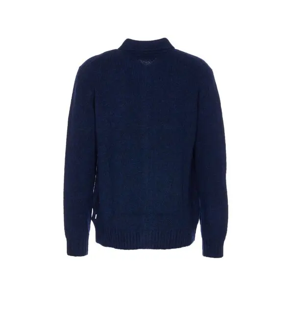 NN.07 Lee Polo Cardigan - Blue