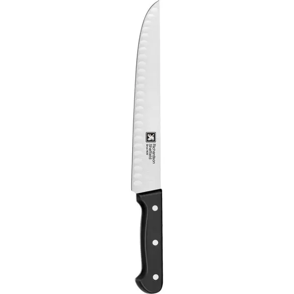 RICHARDSON SHEFFIELD Universal 10-inch Butcher Knife With Notches - Silver