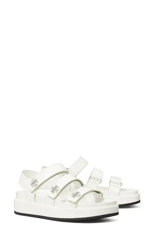 Tory Burch Kira Slingback Platform Sandal - Cloud/silver