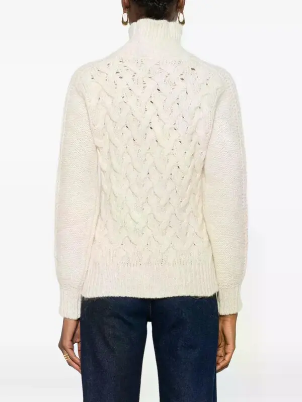 Eleventy Cable-knit Turtleneck Sweater