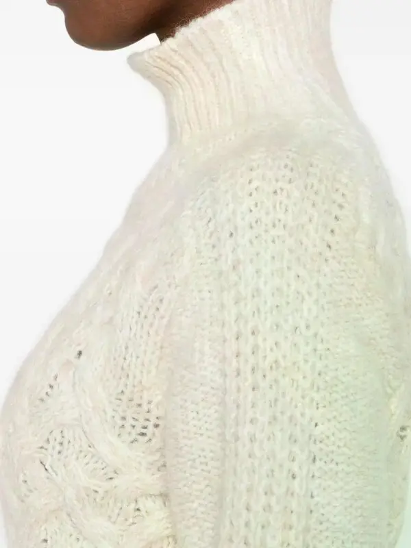 Eleventy Cable-knit Turtleneck Sweater