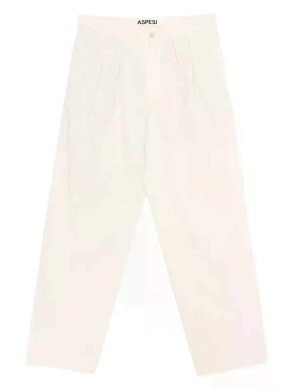 Aspesi Pleated Cotton Trousers