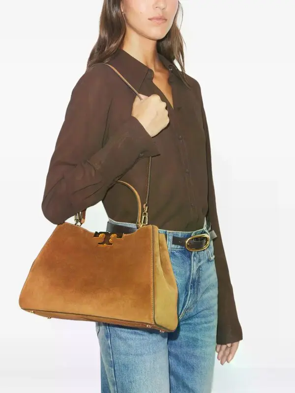 Tory Burch Eleanor Satchel Bag - Brown