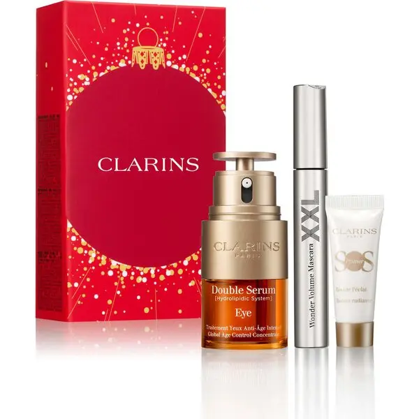 Clarins Double Serum Eye Firming & Hydrating Anti-aging Set $128 Value - No Color