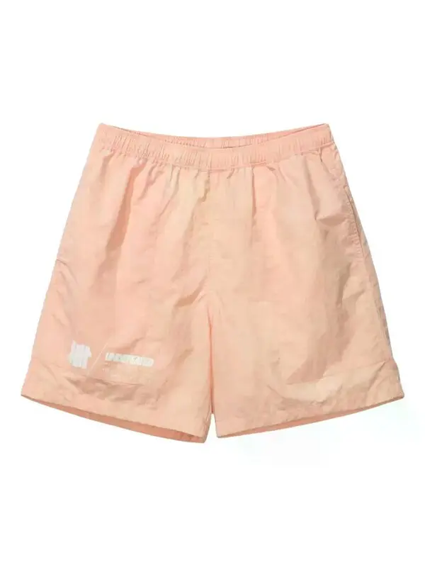 UNDEFEATED Logo-print Tie-dye Shorts - Orange