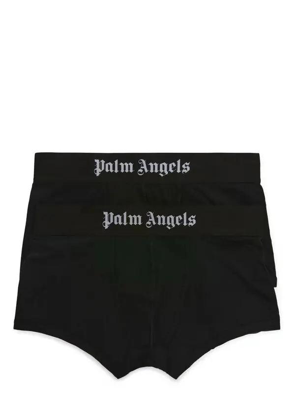 Palm Angels Classic Logo-waistband Boxers Set - Black