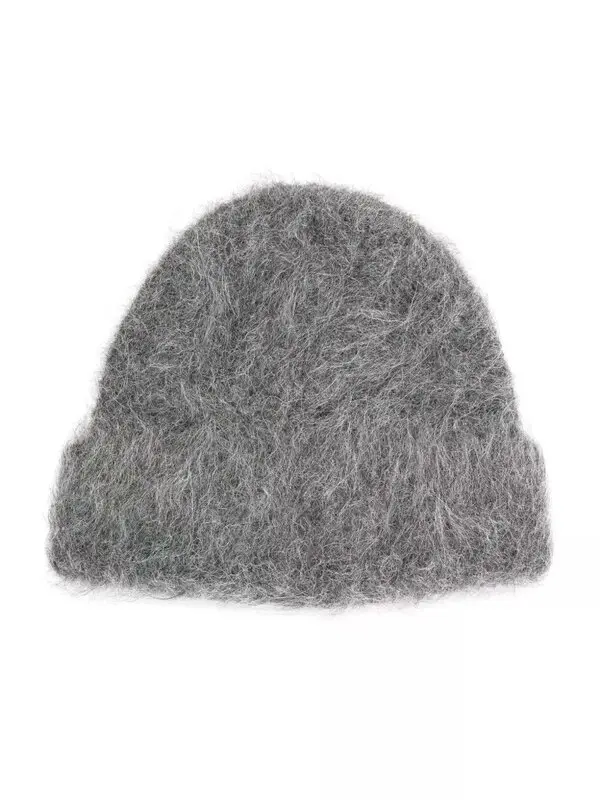 Séfr Alpaca Wool-blend Brushed Beanie