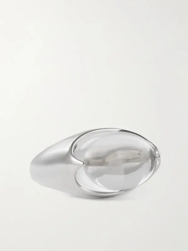LOREN STEWART Orb Sterling Quartz Ring - Silver