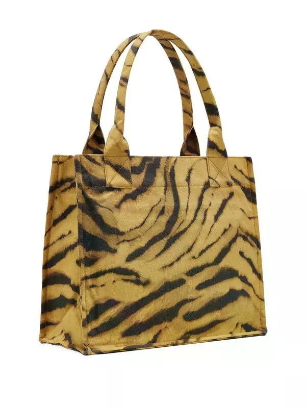 GANNI Zebra Print Large Tote Bag
