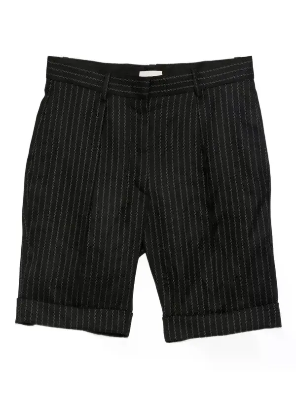 Isabel Marant Pinstripe Rolled Hem Shorts
