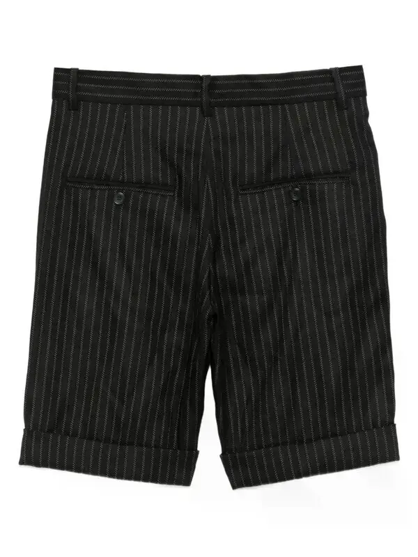 Isabel Marant Pinstripe Rolled Hem Shorts