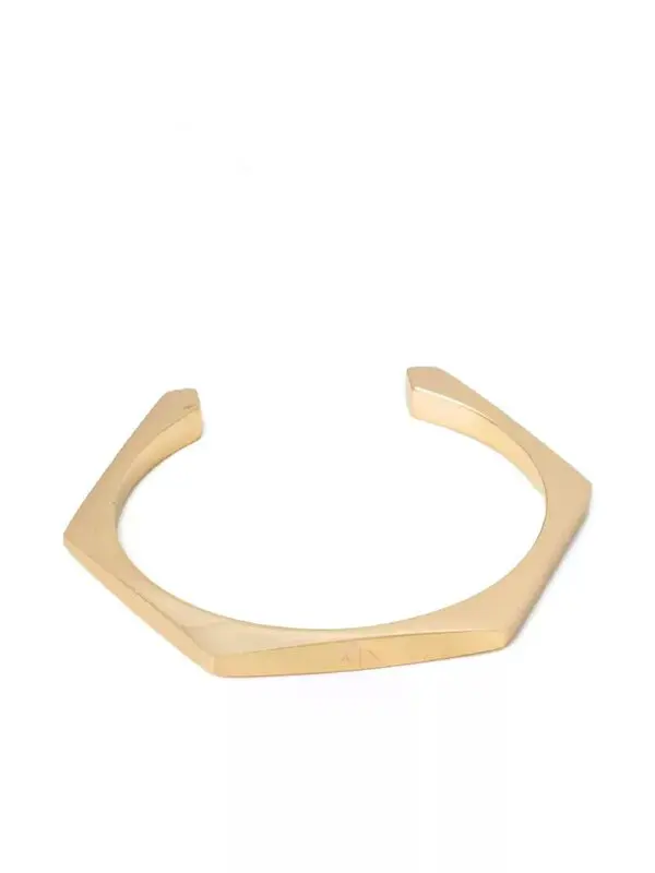 Armani Exchange Geometric Cuff Bracelet - Gold