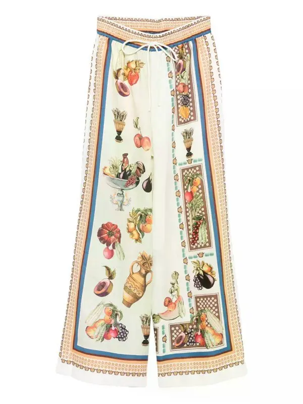ALEMAIS Graphic-print Drawstring Trousers