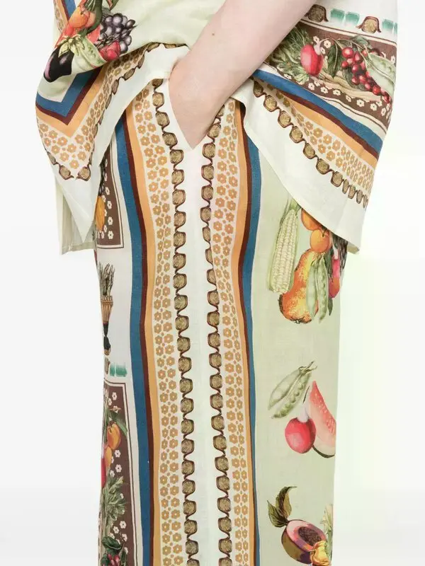 ALEMAIS Graphic-print Drawstring Trousers