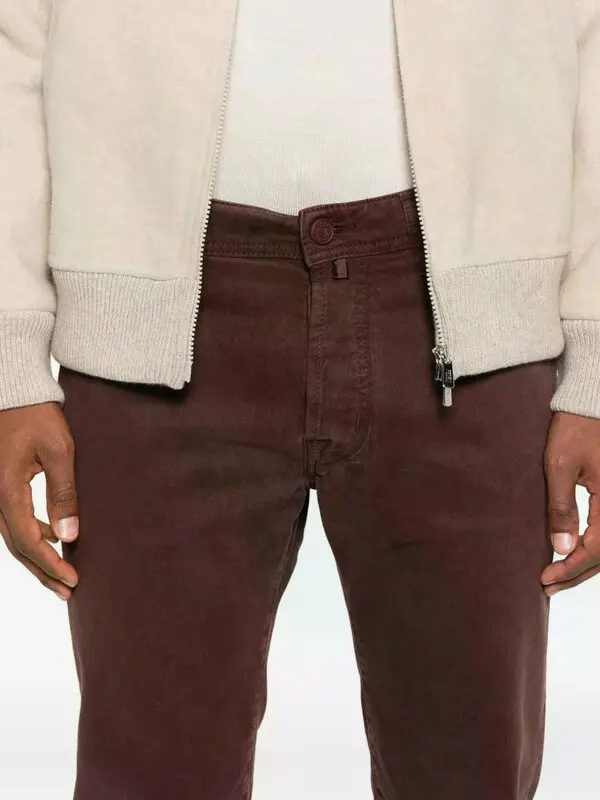 Jacob Cohen Scoot Five-pocket Trousers - Brown