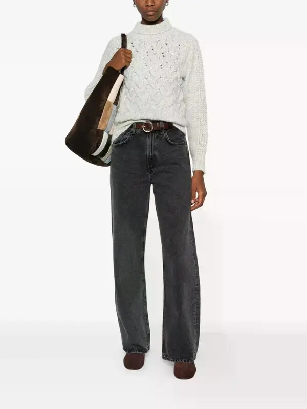 Eleventy Cable-knit Turtleneck Sweater