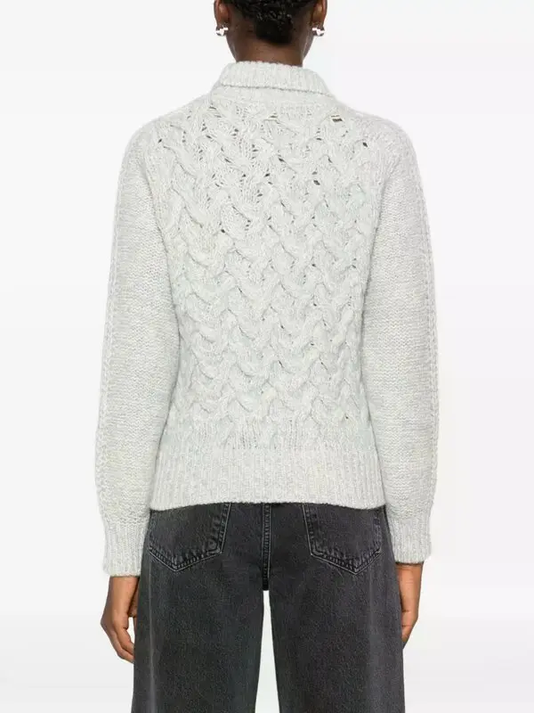 Eleventy Cable-knit Turtleneck Sweater