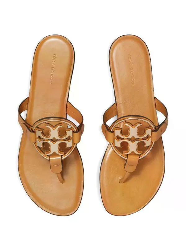 Tory Burch Miller Leather Sandals - Brown