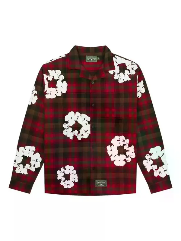 DENIM TEARS Stadium Wreath Shirt - Red