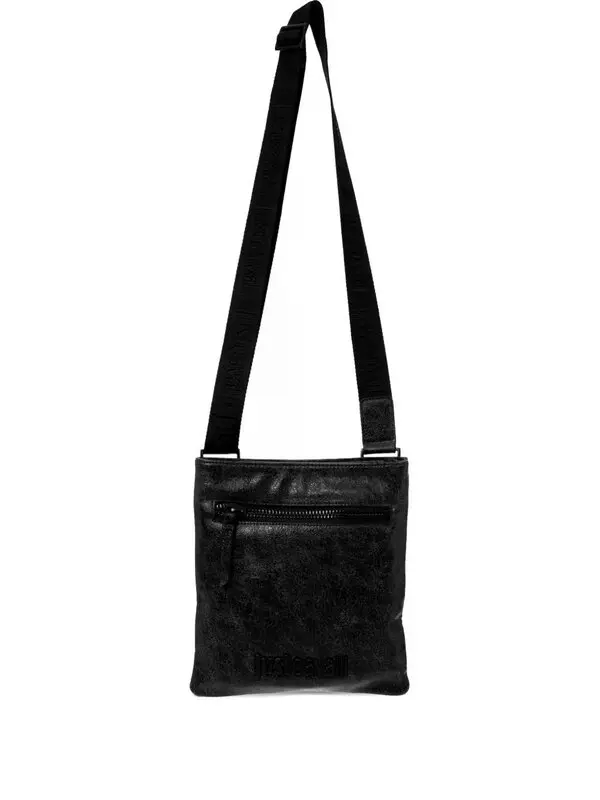 Just Cavalli Logo-embossed Messenger Bag - Black