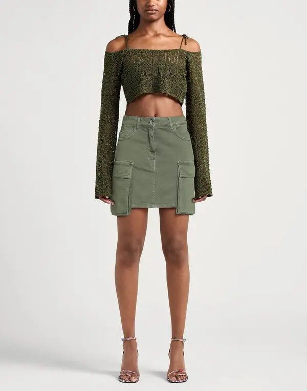 BARROW Mini Cotton Military Skirt