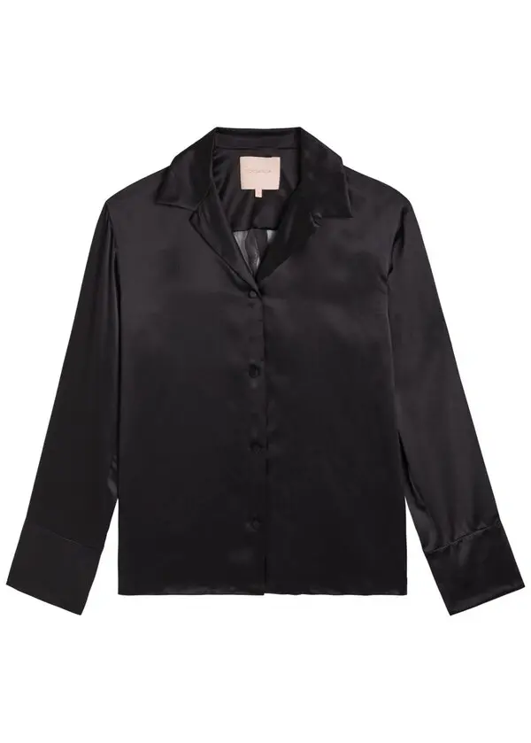 ROKSANDA Delan Silk-satin Shirt - Black