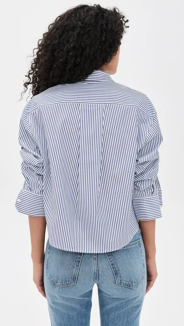 A.L.C. Maude Striped Poplin Top