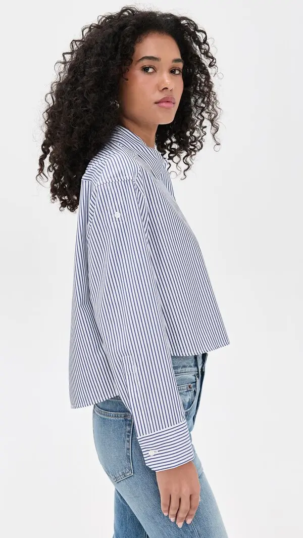 A.L.C. Maude Striped Poplin Top