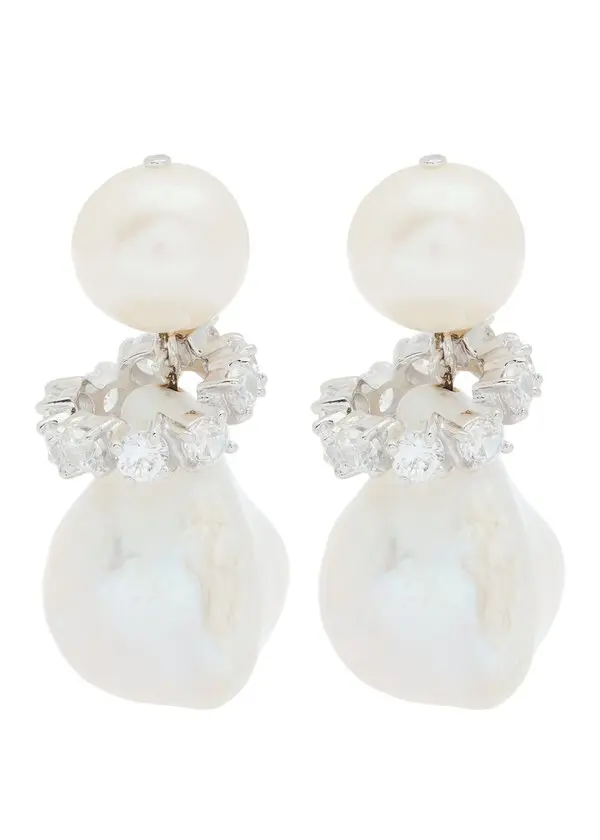 Completedworks Baroque Drop Earrings - Pearl