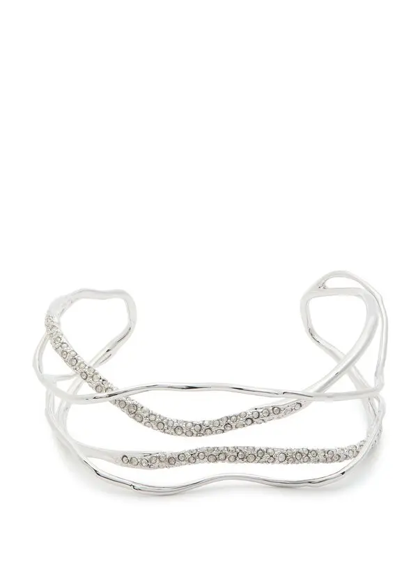 Alexis Bittar Solanales Pavé Cuff - Silver