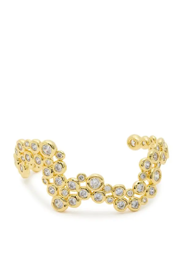 Alexis Bittar Astrales Crystal-embellished Cuff - Gold