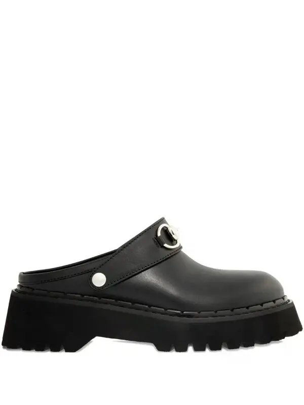 Gucci Horsebit Platform Mules - Black